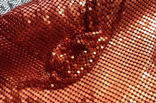 3mm Aluminum Metal Mesh in gold,red,black color - Ball Chain Curtain ...