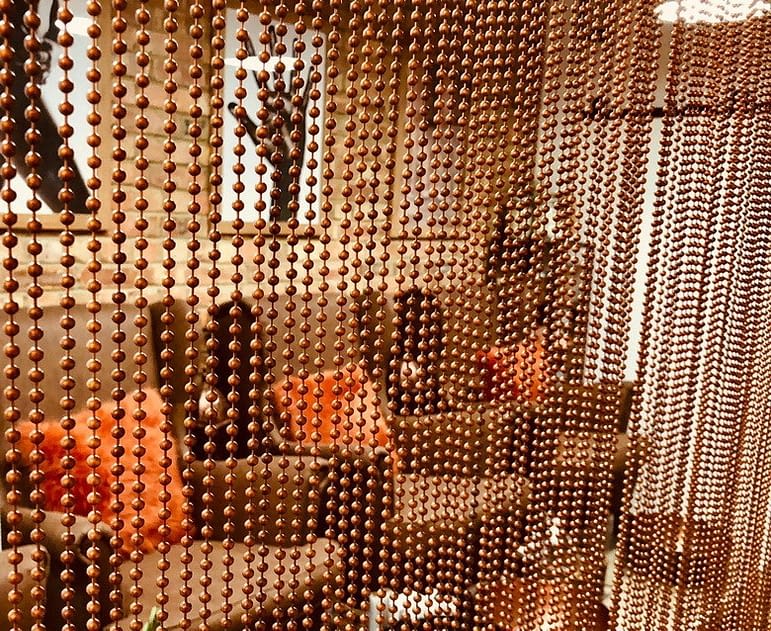 the original and creatively developed metal curtains and drapery